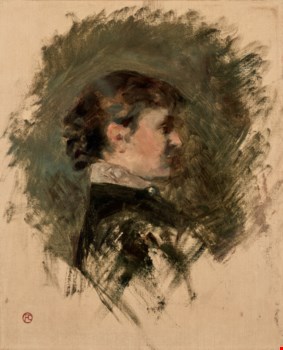 Henri de Toulouse-Lautrec (1864-1901), Tête de femme de profil, Mme. la ...